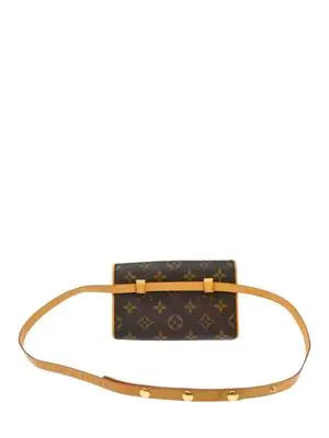 LOUIS VUITTON 2005 Pochette Florentine Monogram Canvas Belt Bag - Brown