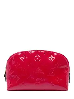 LOUIS VUITTON 2014 Monogram Vernis Cosmetic Pouch Vanity Bag - Red
