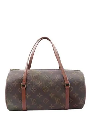 LOUIS VUITTON 2001 Monogram Papillon 26 Handbag - Brown