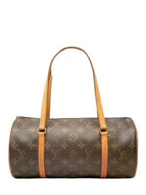 LOUIS VUITTON Monogram Papillon 30 Handbag - Brown