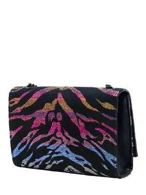 Saint Laurent Monogram Kate Small Canvas Crossbody Bag - Black