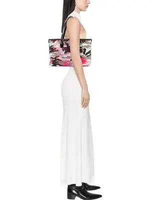 Dior Medium Canvas Camouflage Tote Bag - Grey