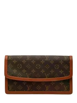 LOUIS VUITTON Monogram Pochette Dame Gm Clutch Bag - Brown