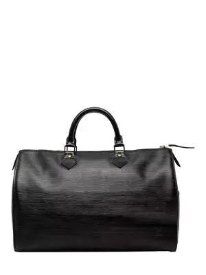 LOUIS VUITTON Epi Speedy 35 Boston Bag - Black