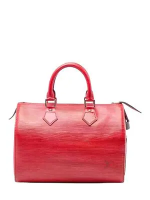 LOUIS VUITTON Epi Speedy 25 Boston Bag - Red