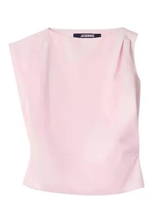 Jacquemus Drap Asymmetric Top - Pink