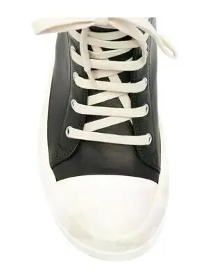 Rick Owens Leather High-top Sneakers - Black
