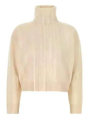Brunello Cucinelli Ribbed Knit Roll-neck Sweater - Neutrals