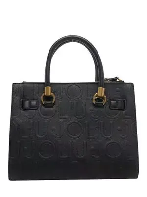 Liu Jo Logo Embossed Tote Bag - Black