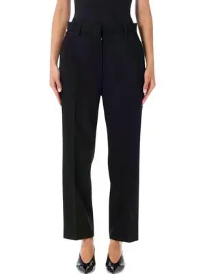 LANVIN Straight-leg Wool Trousers - Black