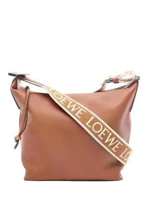Loewe Small Leather Cubi Crossbody Bag - Brown