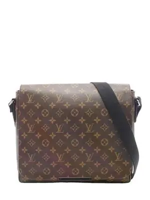 LOUIS VUITTON Louis Vuitton Monogram Macassar District MM Crossbody Bag