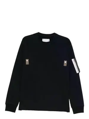 Sacai Utility-pocket Long-sleeve T-shirt - Black