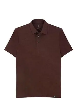 Boggi Milano Polo In Piqué Cotton Blend B Tech - Red