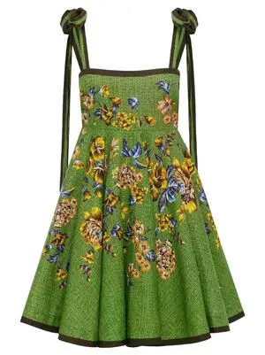 ALEMAIS Alemas Phyllis Linen Mini Dress - Green