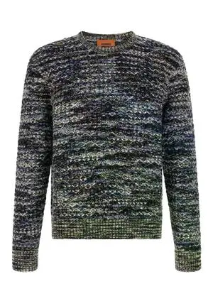 Missoni Three-dimensional Flamed Pattern Sweater - Blue