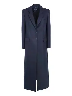 DRHOPE Single-breasted Wool Coat - Blue
