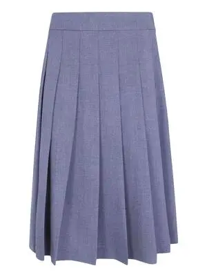 DRHOPE Pleated Midi Skirt - Grey
