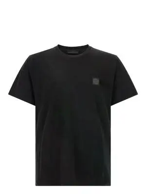 Stone Island 2100035 Organic Cotton Jersey Crepe S.i. Ghost - Black