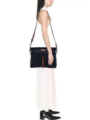 Gucci Nylon Web Crossbody Bag - Blue