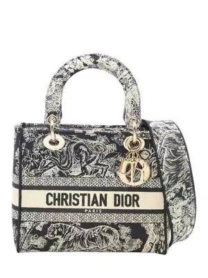 Dior Toile De Jouy Lady D Lite Satchel - Blue
