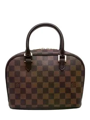 LOUIS VUITTON Louis Vuitton Damier Ebene Mini Sarria Handbag Brown