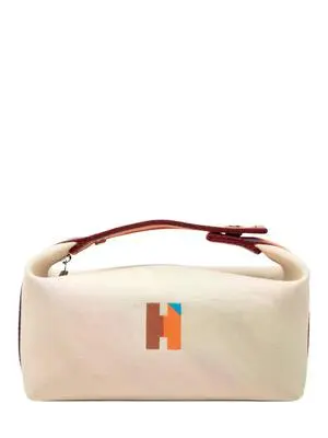 Hermès Small Toile Bride-a-brac Case - Brown
