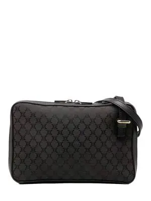 Celine Macadam Canvas Messenger Bag - Black