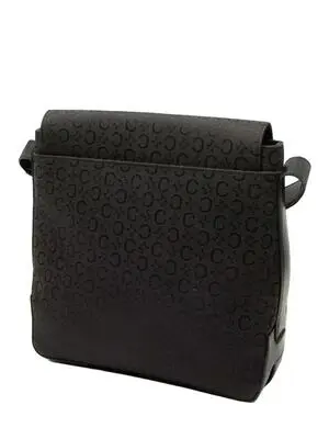 Celine Macadam Canvas Shoulder Bag - Black