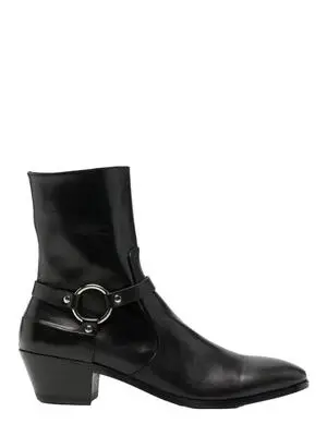 TOM FORD Harness Detail Ankle Boots - Black