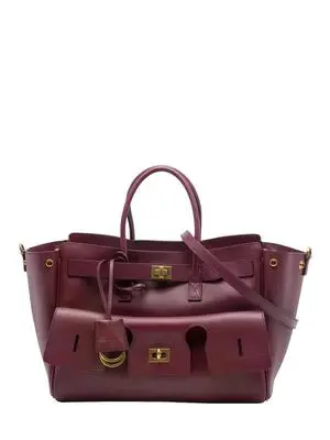 Balenciaga Bel Air Carry All Tote Satchel - Red