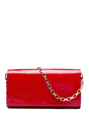 LOUIS VUITTON Monogram Vernis Chain Wallet Shoulder Bag - Red