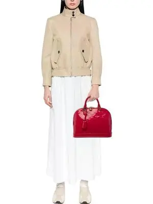 LOUIS VUITTON Monogram Vernis Alma Pm Handbag - Red