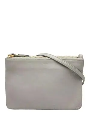Celine Celine Lambskin Trio Crossbody Bag Grey