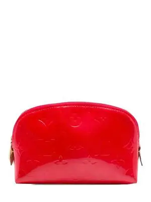 LOUIS VUITTON Monogram Vernis Cosmetic Pouch - Red