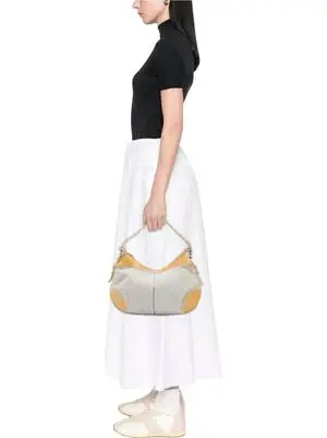 Celine 2007 Macadam Denim Hobo Bag - Blue