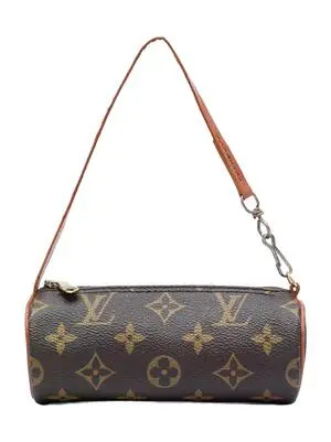 LOUIS VUITTON Monogram Canvas Papillon Pochette Handheld Bag - Brown