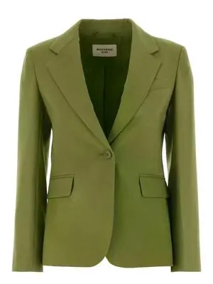 Max Mara Single-breasted Blazer - Green