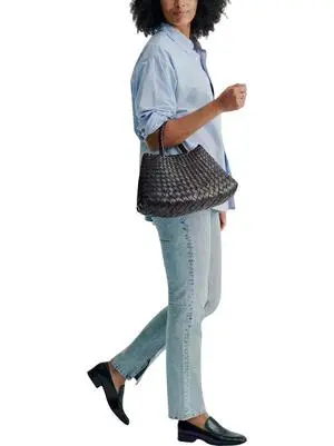 Dragon Diffusion Santa Croce Woven Tote Bag - Black