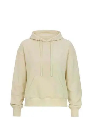 Patrizia Pepe Logo-embroidered Drawstring Hoodie - Neutrals