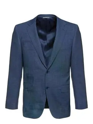 Canali Impeccabile Micro-check Suit - Blue