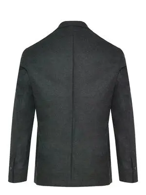 BARBA NAPOLI Single-breasted Notched-lapel Blazer - Green