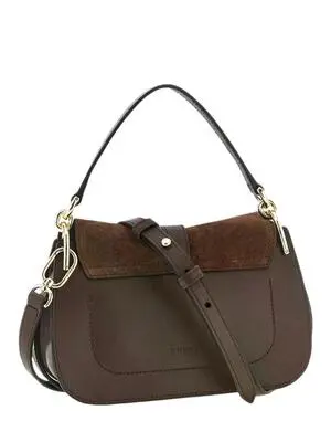 Furla Flow Arco Buckle Tote Bag - Brown