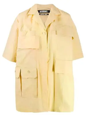 Jacquemus Vallon Boxy Shirt Dress - Yellow