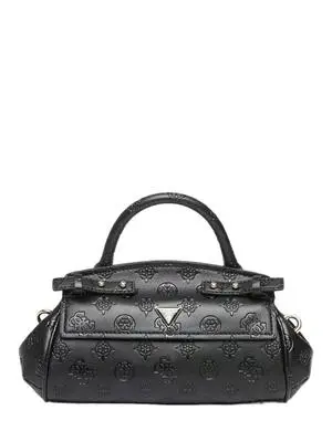Guess Logo-embossed Top-handle Tote Bag - Black