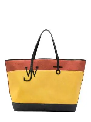 JW Anderson Tote Bag With Logo Pendant - Yellow