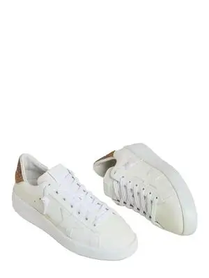 GOLDEN GOOSE Golden Goose Pure Star Embellished Leather Sneakers