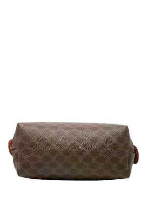Celine Macadam Coated Canvas Pouch - Brown