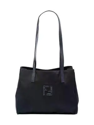 Fendi Ff Nylon Tote Bag - Black