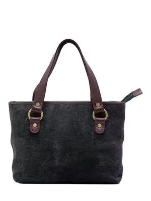 Celine Macadam Suede Handbag - Grey